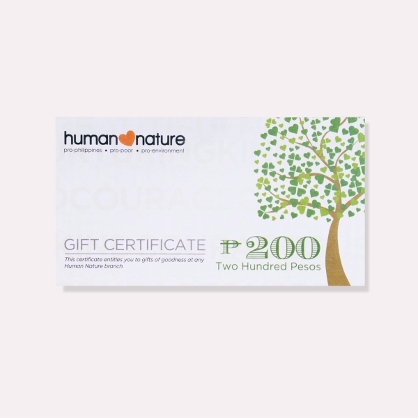 Human Nature Gift Certificate